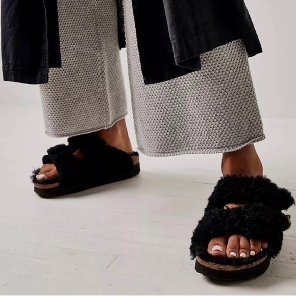 Papillio | Shoes | Papillio By Birkenstock Arizona Big Buckle Shearling ...